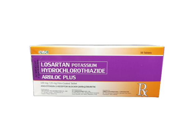 ARBLOC 100MG/25MG PLUS FC TAB 50S – RBCJ Pharmacy