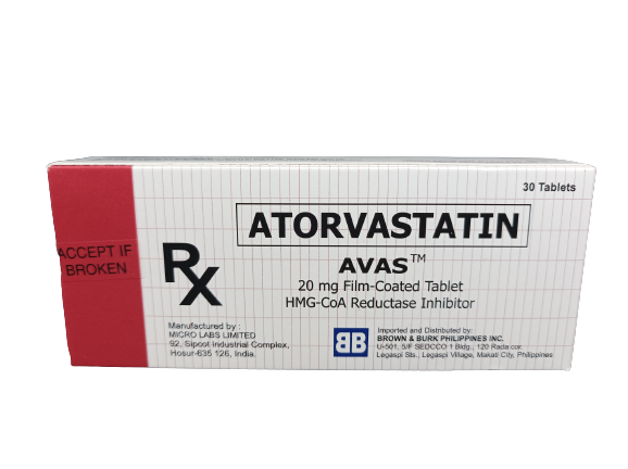 AVAS 20MG TAB 30S – RBCJ Pharmacy