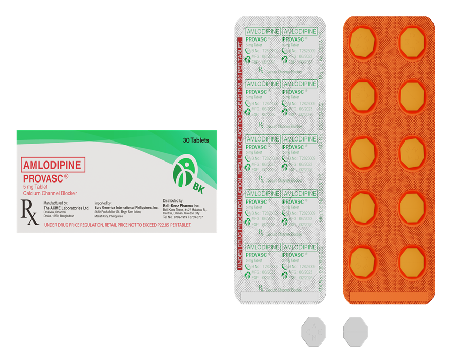 PROVASC 5MG TAB 30S – RBCJ Pharmacy