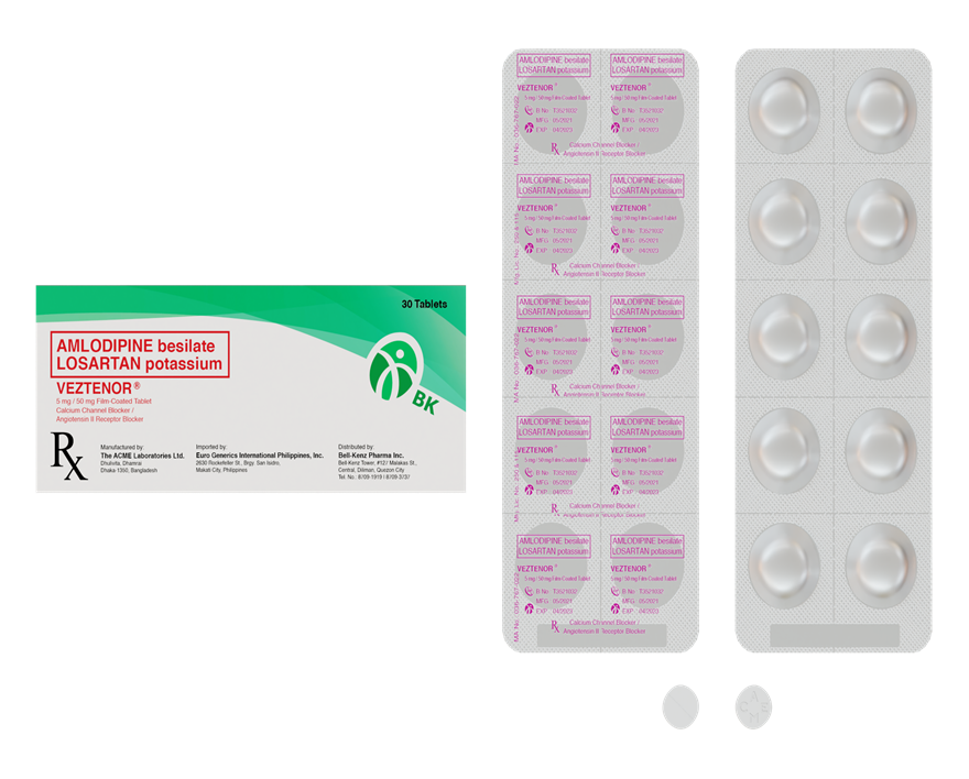 VEZTENOR 5/50MG FC TAB 30S – RBCJ Pharmacy