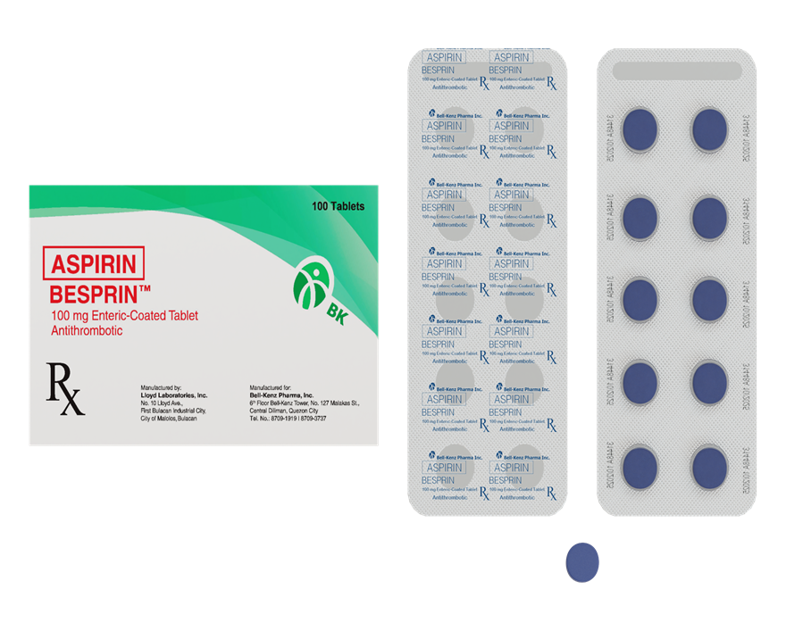 BESPRIN 100MG EC TAB 100S – RBCJ Pharmacy