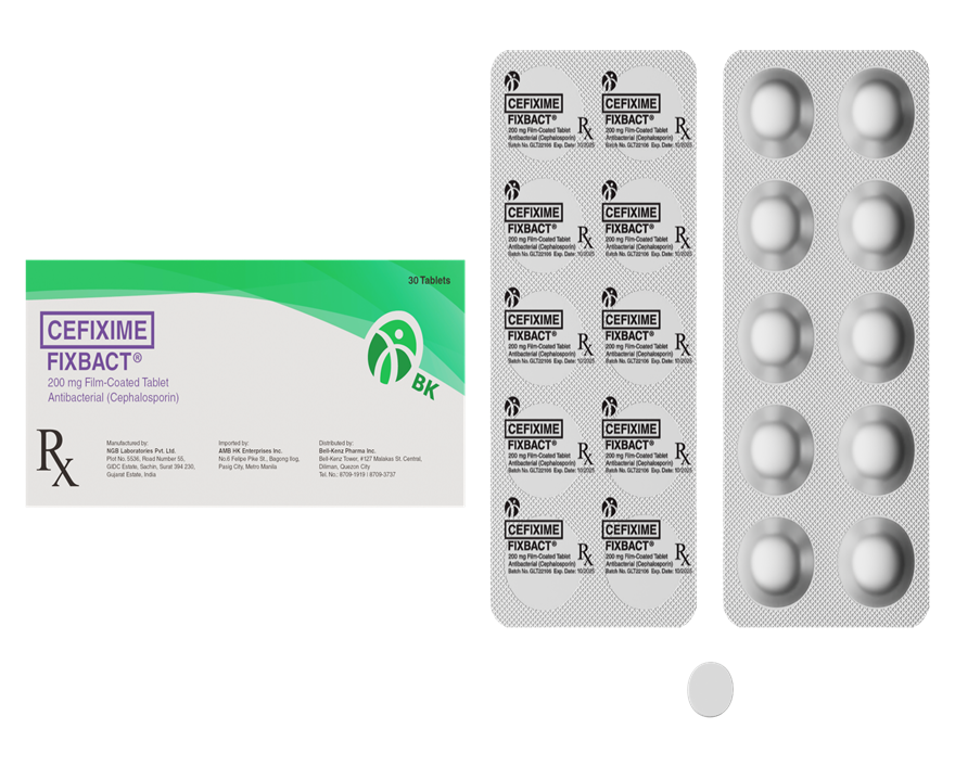 FIXBACT 200MG FC TAB 30S – RBCJ Pharmacy