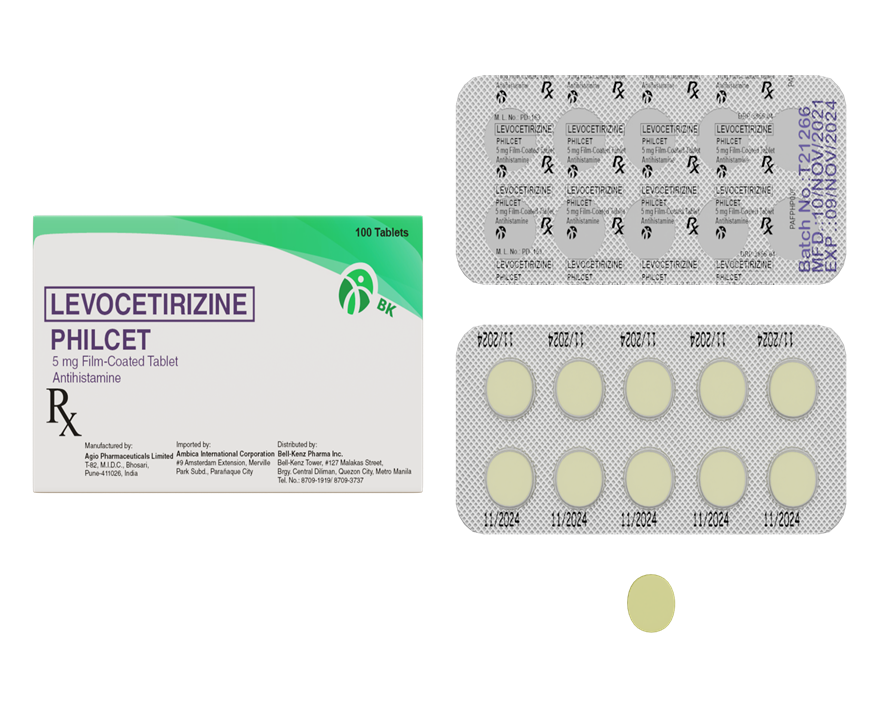 PHILCET 5MG FC TAB 100S – RBCJ Pharmacy