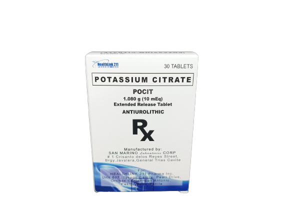 POCIT ER 1.08G 10MEQ TAB 30S – RBCJ Pharmacy