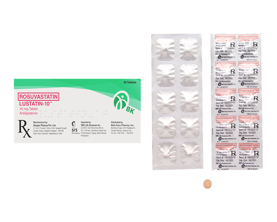 LUSTATIN 10MG TAB 30S – RBCJ Pharmacy