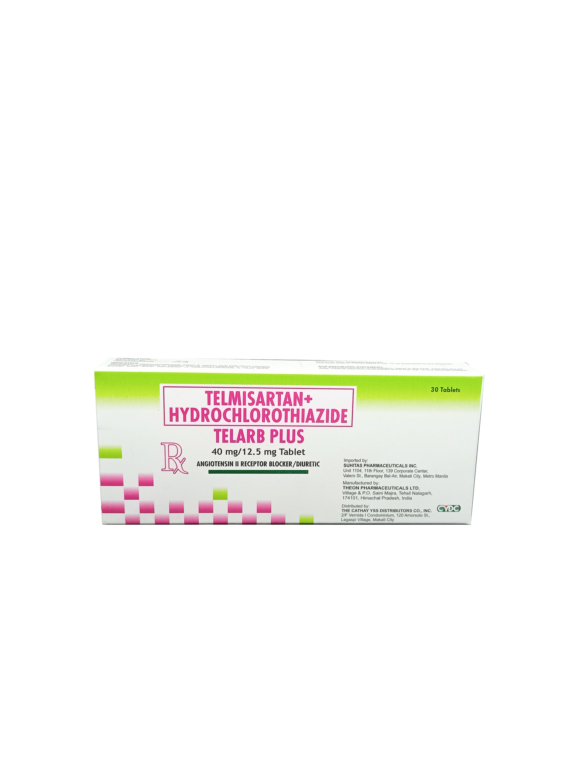 TELARB PLUS 40/12.5MG TAB 30S – RBCJ Pharmacy