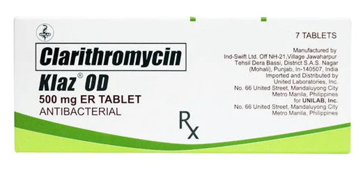 KLAZ 500MG OD TAB 7S – RBCJ Pharmacy