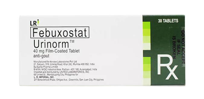 URINORM 40MG TAB 30S – RBCJ Pharmacy