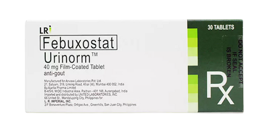 URINORM 40MG TAB 30S – RBCJ Pharmacy